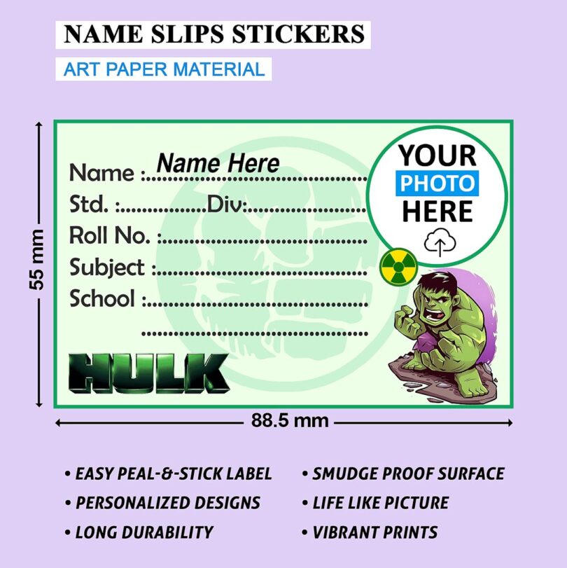 customized name slips