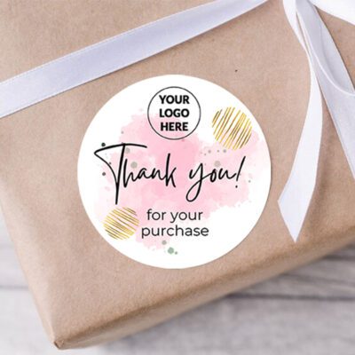 Custom Logo stickers | Personalized thank you logo Sticker | Best Quality